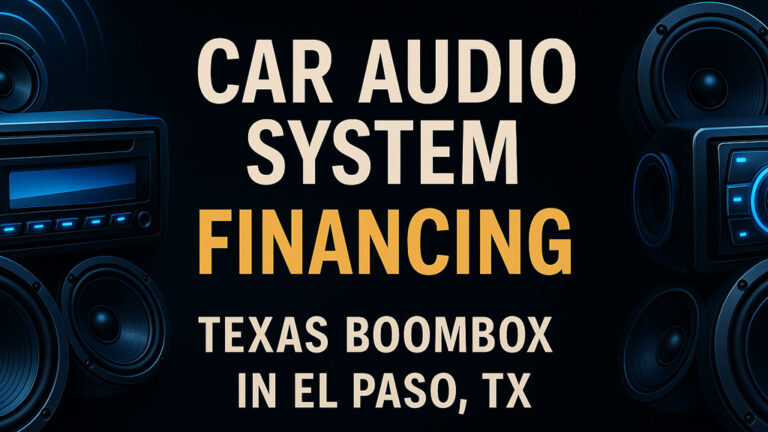Get Car Audio Now | Pay Later Financing